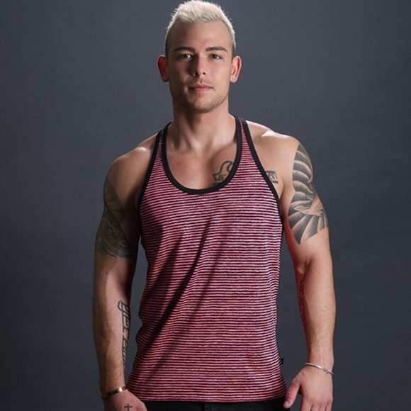 Andrew Christian | Shirts | Andrew Christian Neon Paradise Stripe Tank ...